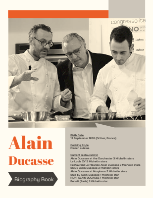 Flipbook Examples - Alain Ducasse Biography
