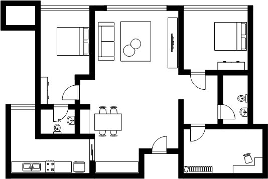 Simlpe House Design | Visual Paradigm User-Contributed Diagrams / Designs